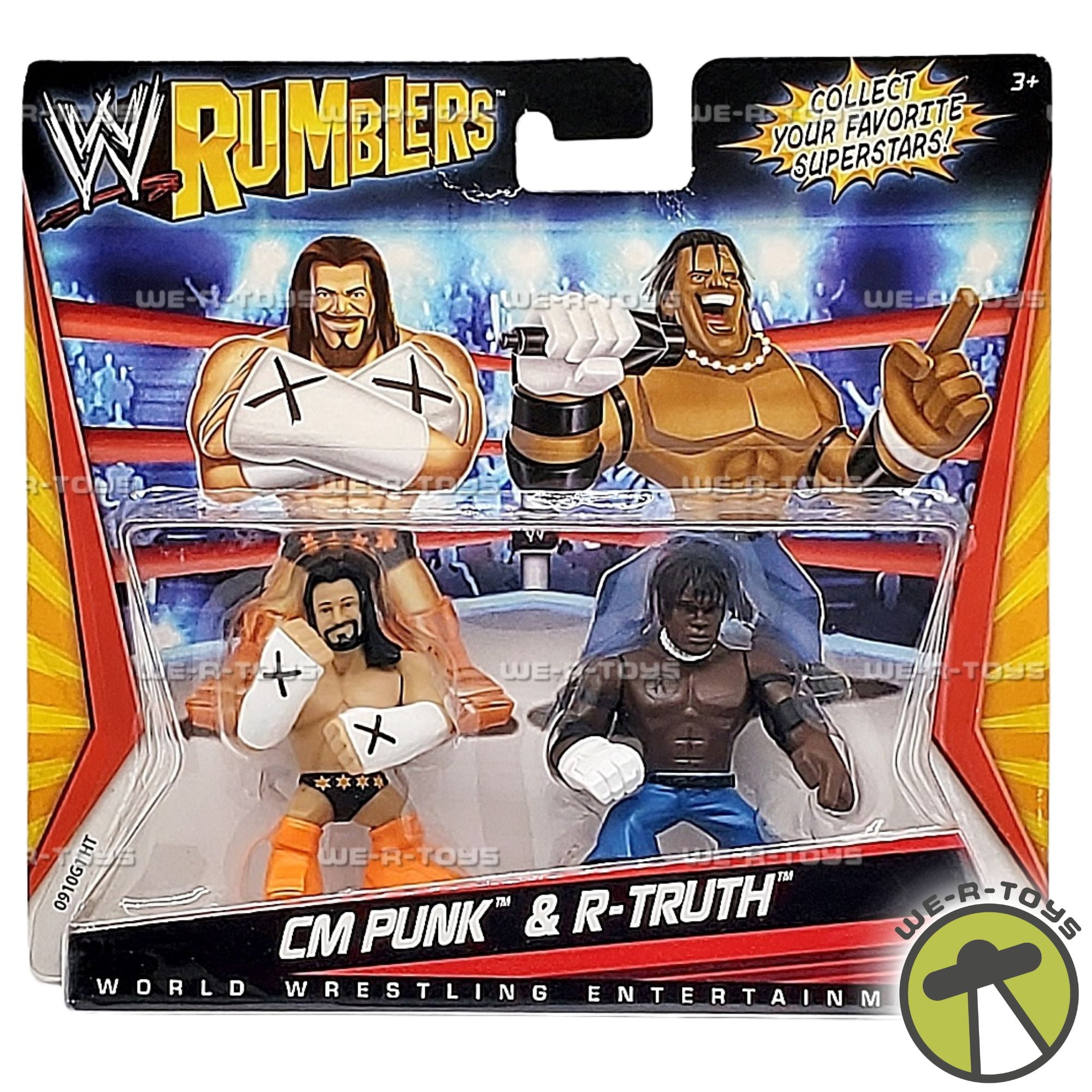 WWE Rumblers CM Punk And R-Truth 2 Pack Figures 2010 Mattel V5804 ...