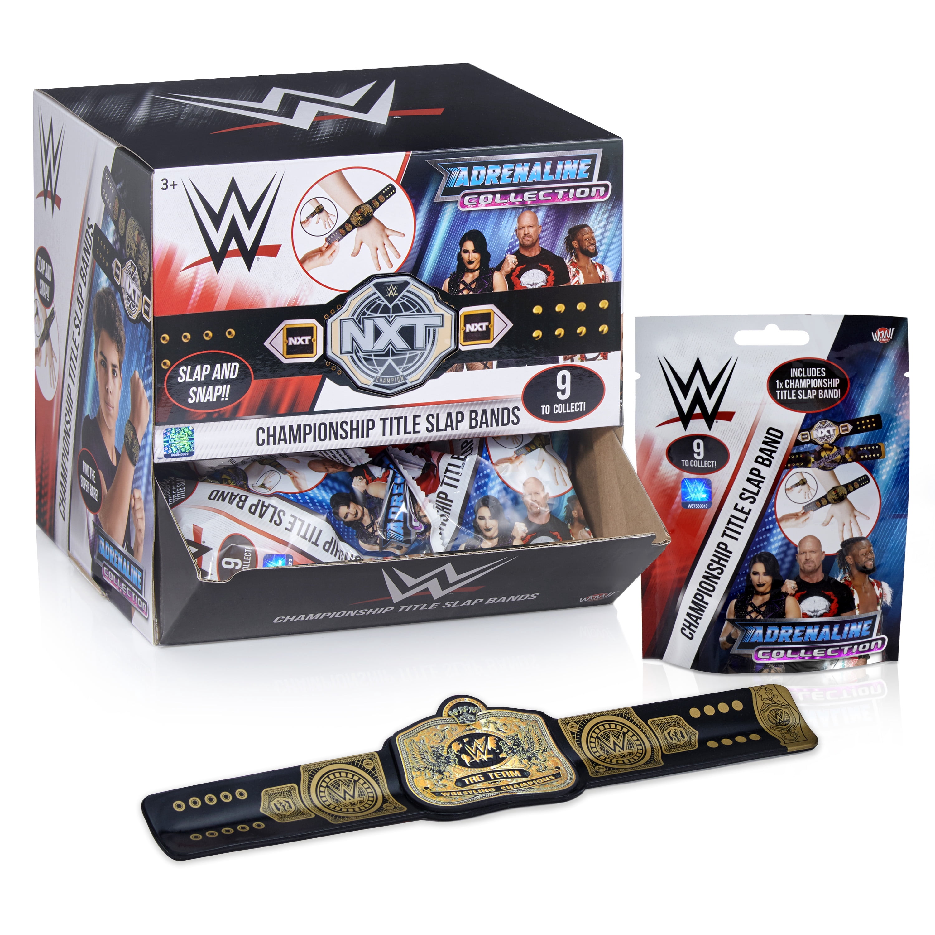 WWE Championship Title Slap Bands - Series 3 Adrenaline Collection ...