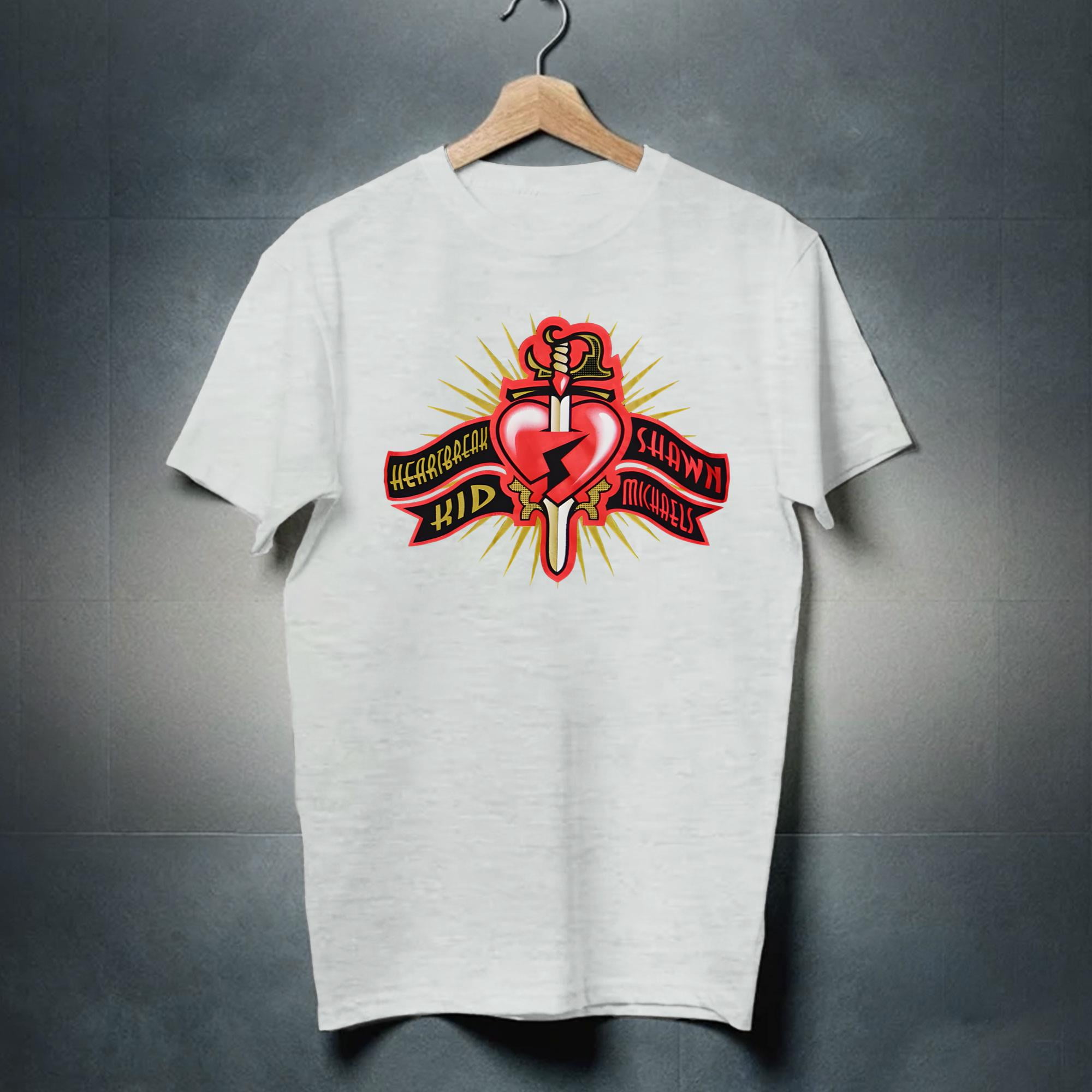 WWE Shawn Michaels Heart & Dagger T-Shirt - Black - Mens Up to size 3XL ...