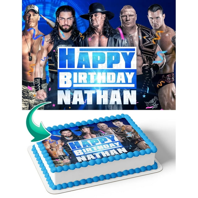 WWE SmackDown Edible Image Cake Topper Personalized Birthday Sheet ...