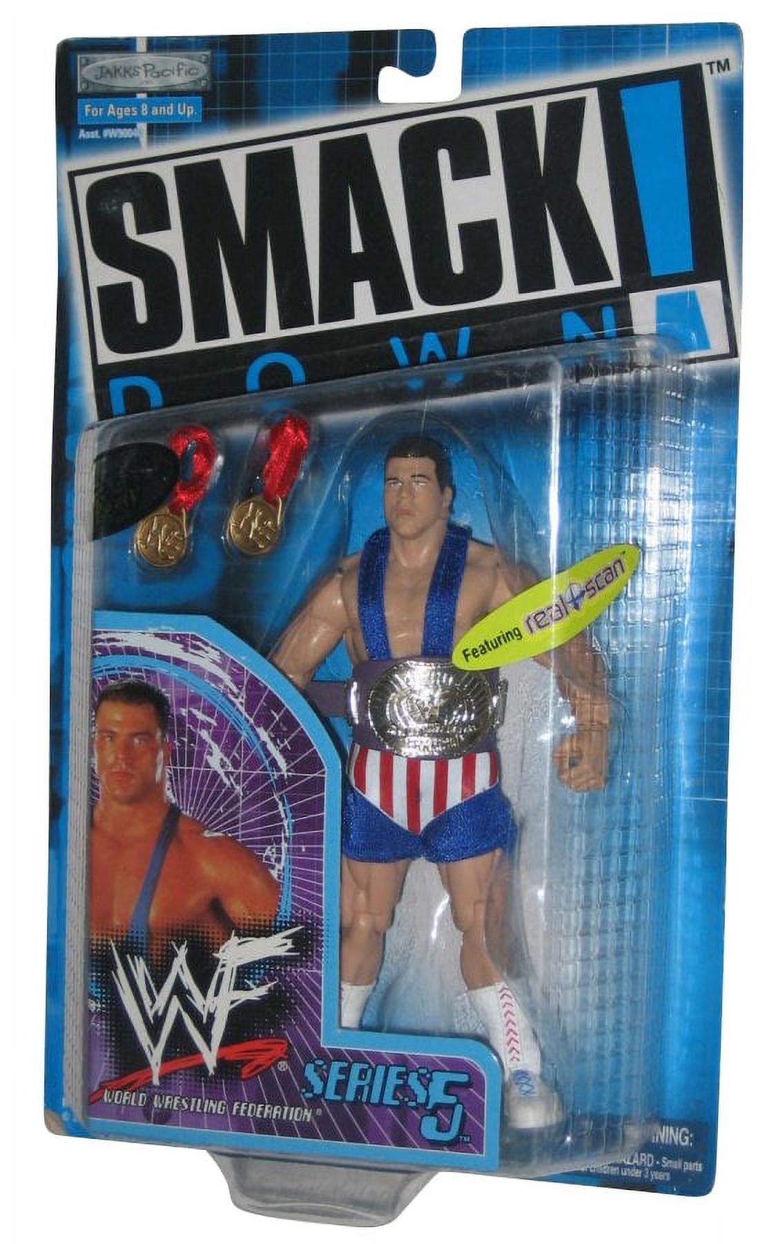 WWE Smackdown Series 5 Kurt Angle Tron Ready USA Outfit Figure ...