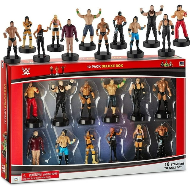 WWE Wrestling Stamper Figures 12pk Undertaker John Cena Birthday ...