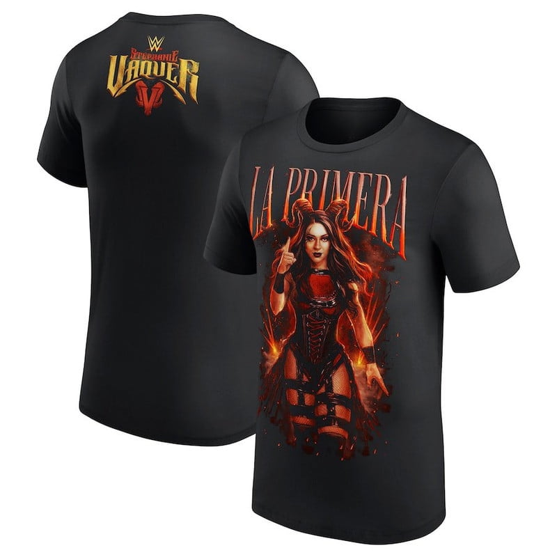WWE Stephanie Vaquer “La Primera” Graphic T-Shirt Black Tee,Black Color ...