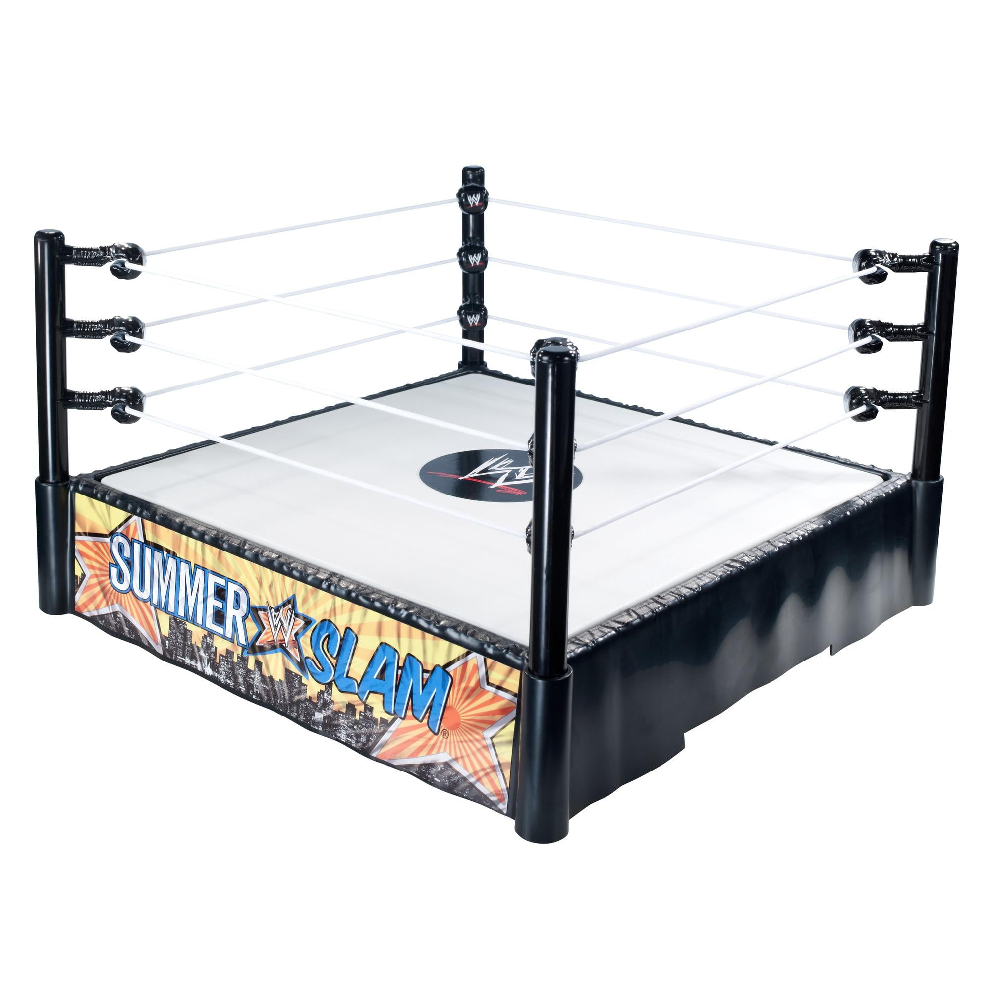 WWE SummerSlam 14" Across Ring with Ropes & Spring-Loaded Mat - Walmart.com