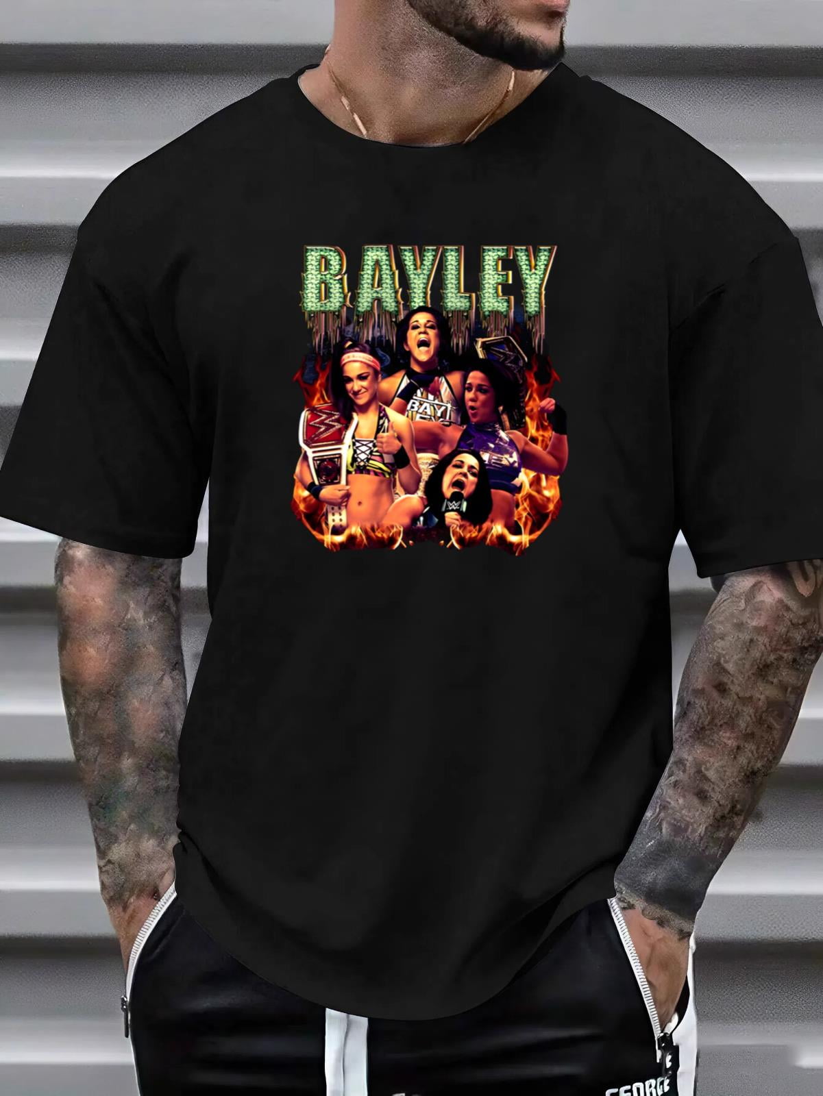 WWE Superstars Bayley Hugger Section Fan Gift Unisex Tee V60080, for men & women, up to size 5XL ...