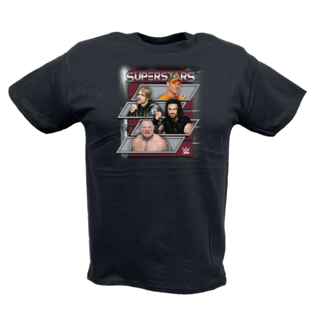 WWE Superstars Cena Ambrose Reigns Lesnar Boys Kids Juvy T-shirt YL ...