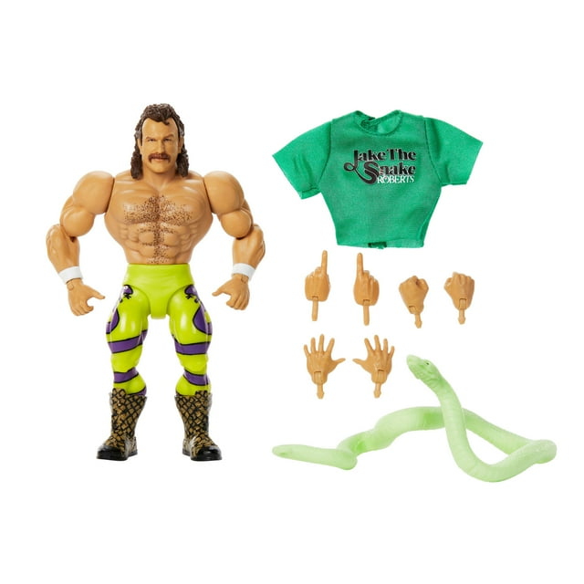 WWE Superstars Jake “The Snake” Roberts Action Figure Set, Series 13 ...