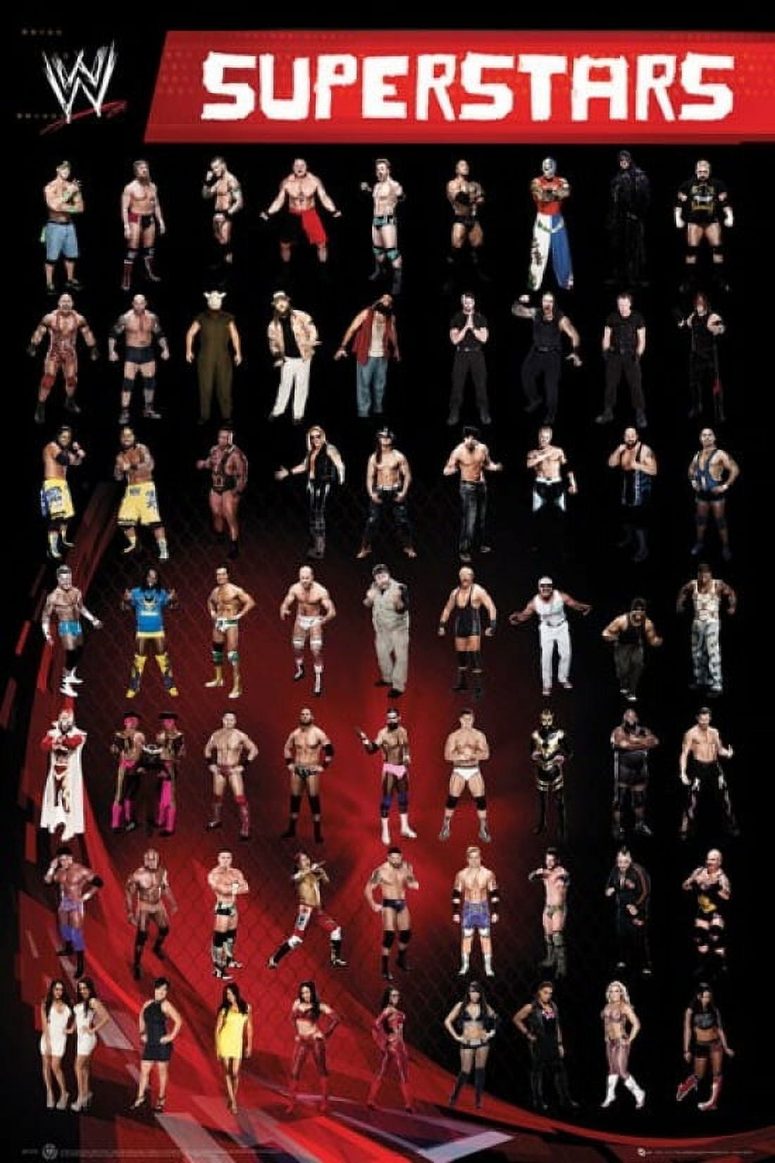 WWE Superstars Laminated Poster by (24 x 36) - Walmart.com