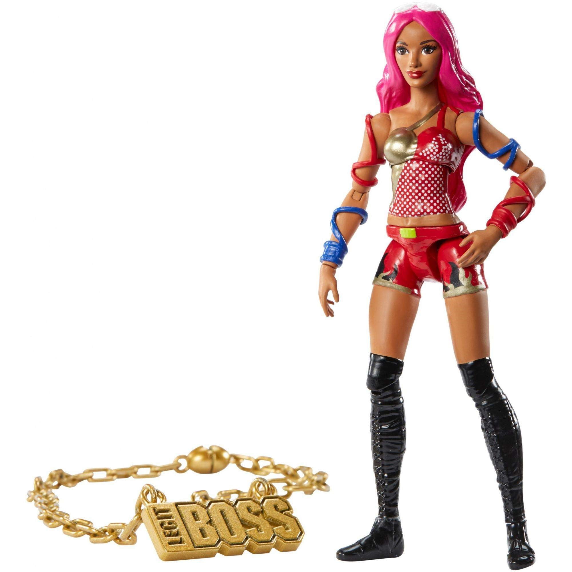 WWE Superstars Sasha Banks Pack: 6-inch Action Figure & Fan Accessory ...
