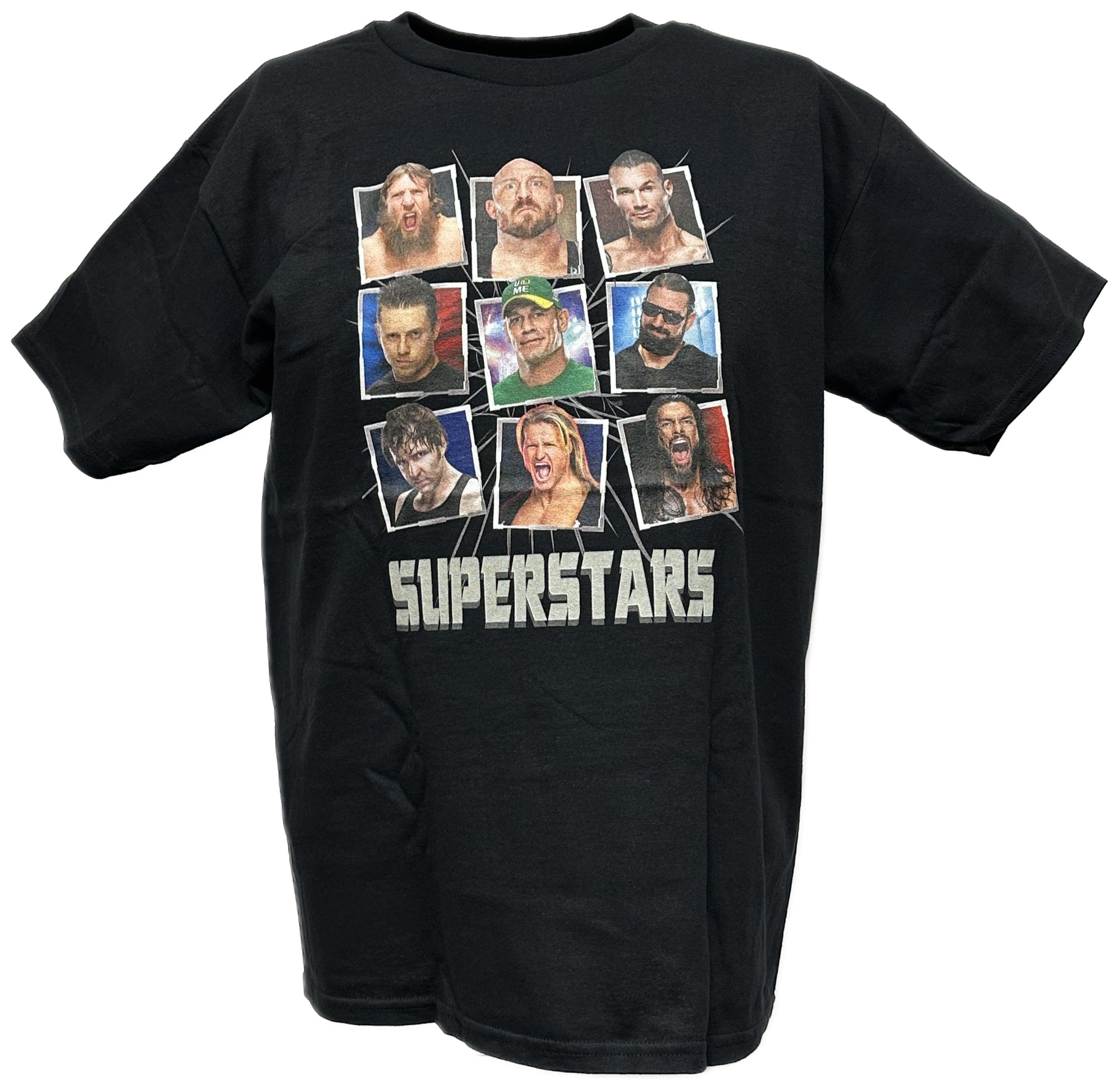 WWE T-shirt Boys Kids Superstars John Cena Roman Reigns Randy Orton ...