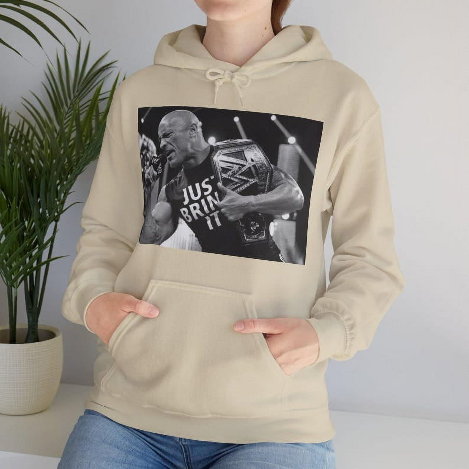 WWE The Rock Hoodie, Just Bring It, Legend Match Day Hoodie, Dwayne ...