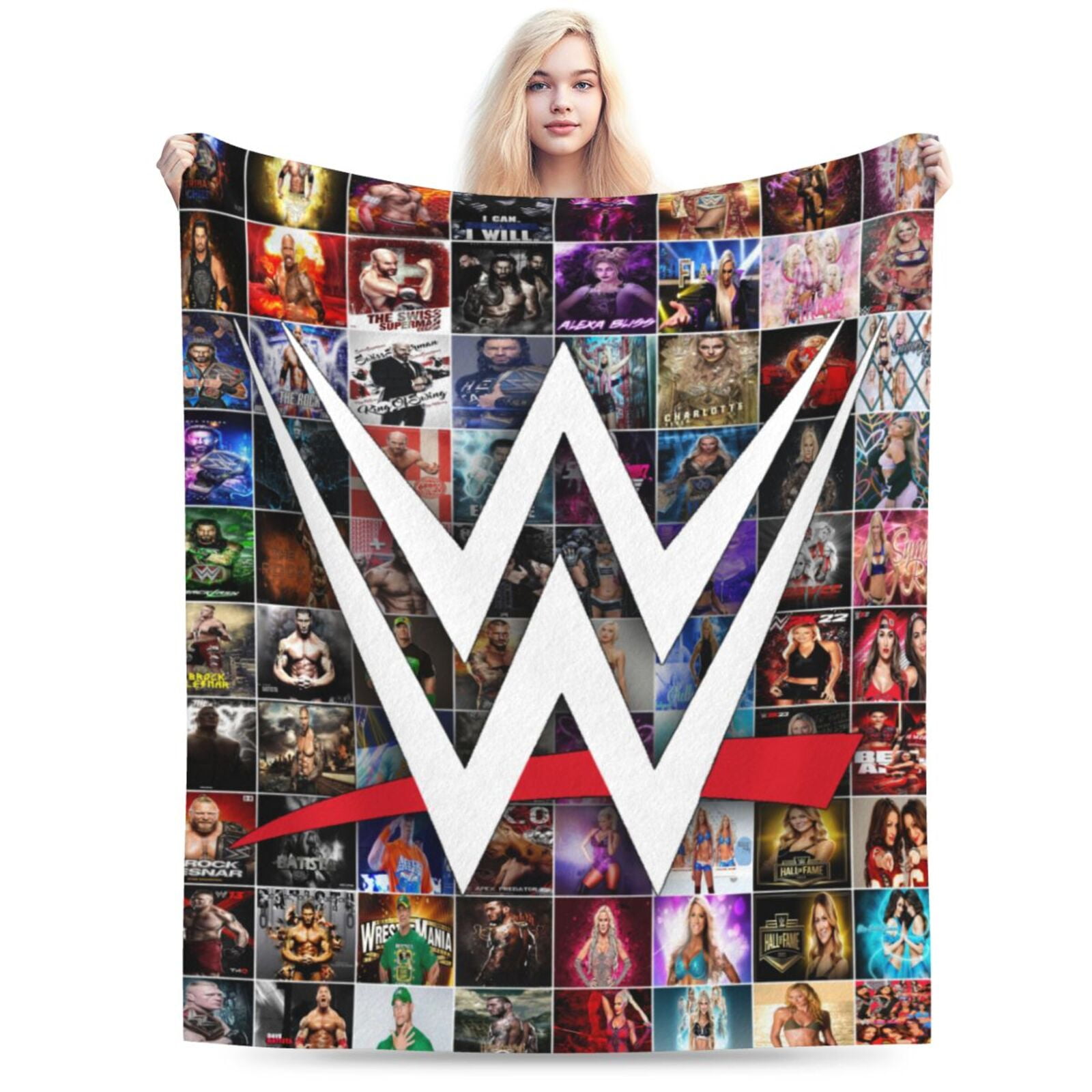 WWE Throw Blanket, Cozy Flannel Blankets For Boys Girls, Super Soft ...