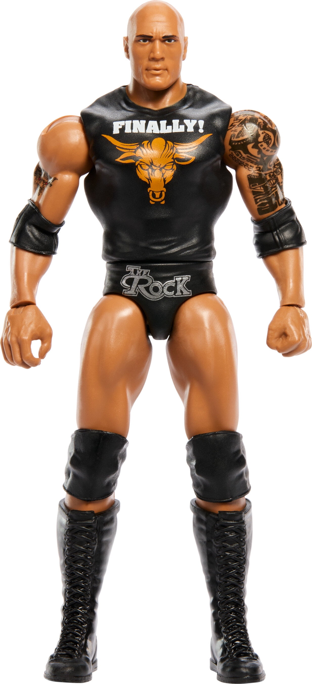 WWE Top Picks The Rock Action Figure, 6-inch Collectible Superstar with ...