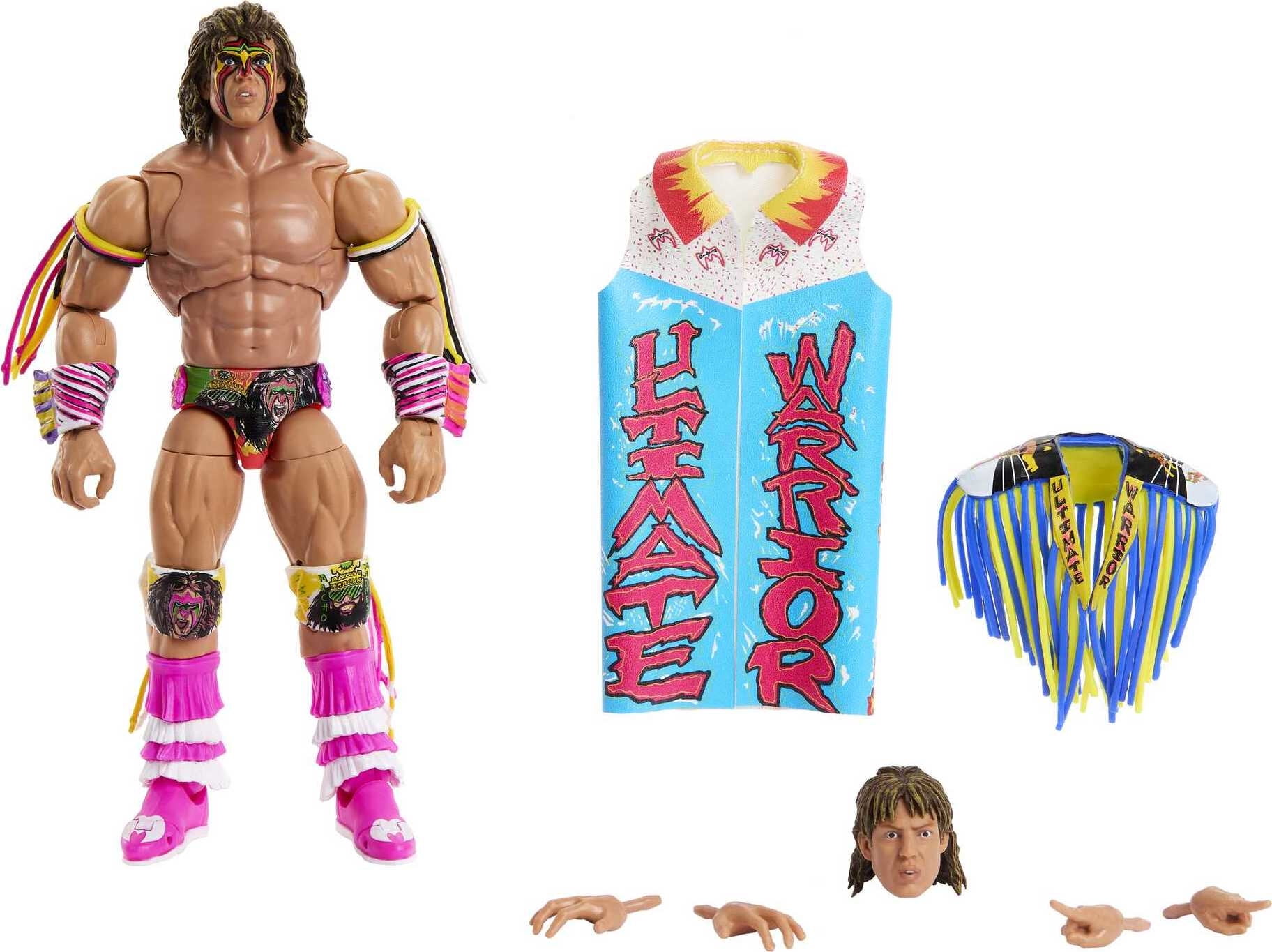 WWE Ultimate Edition Warrior Action Figure with Accessories, Posable ...