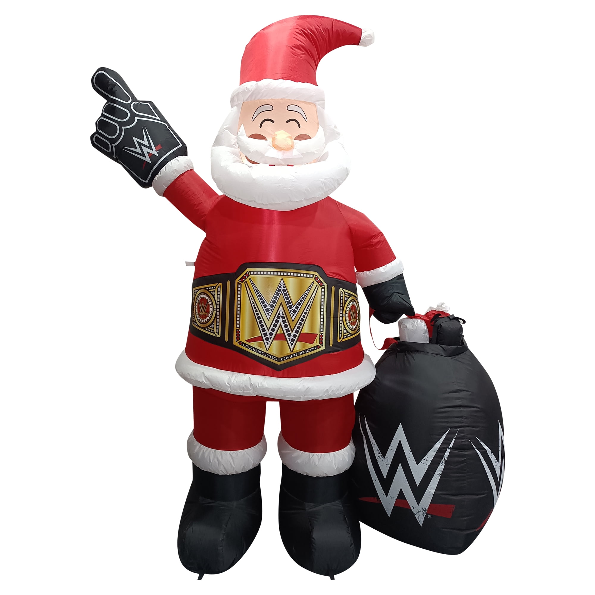 WWE Undisputed Championship 7' Yard Inflatable Santa - Walmart.com