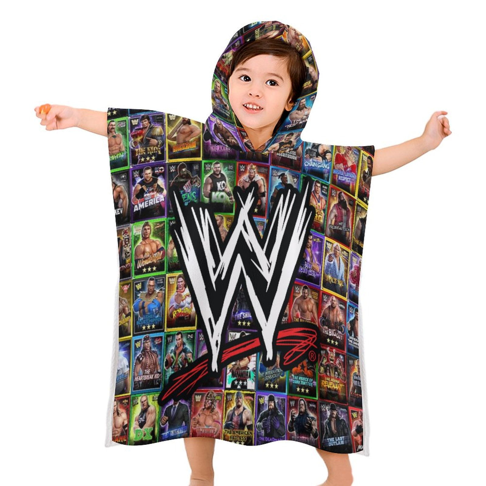 WWE WWE Kids Beach Towels with Hood Soft Quick Dry Absorbent Hooded ...