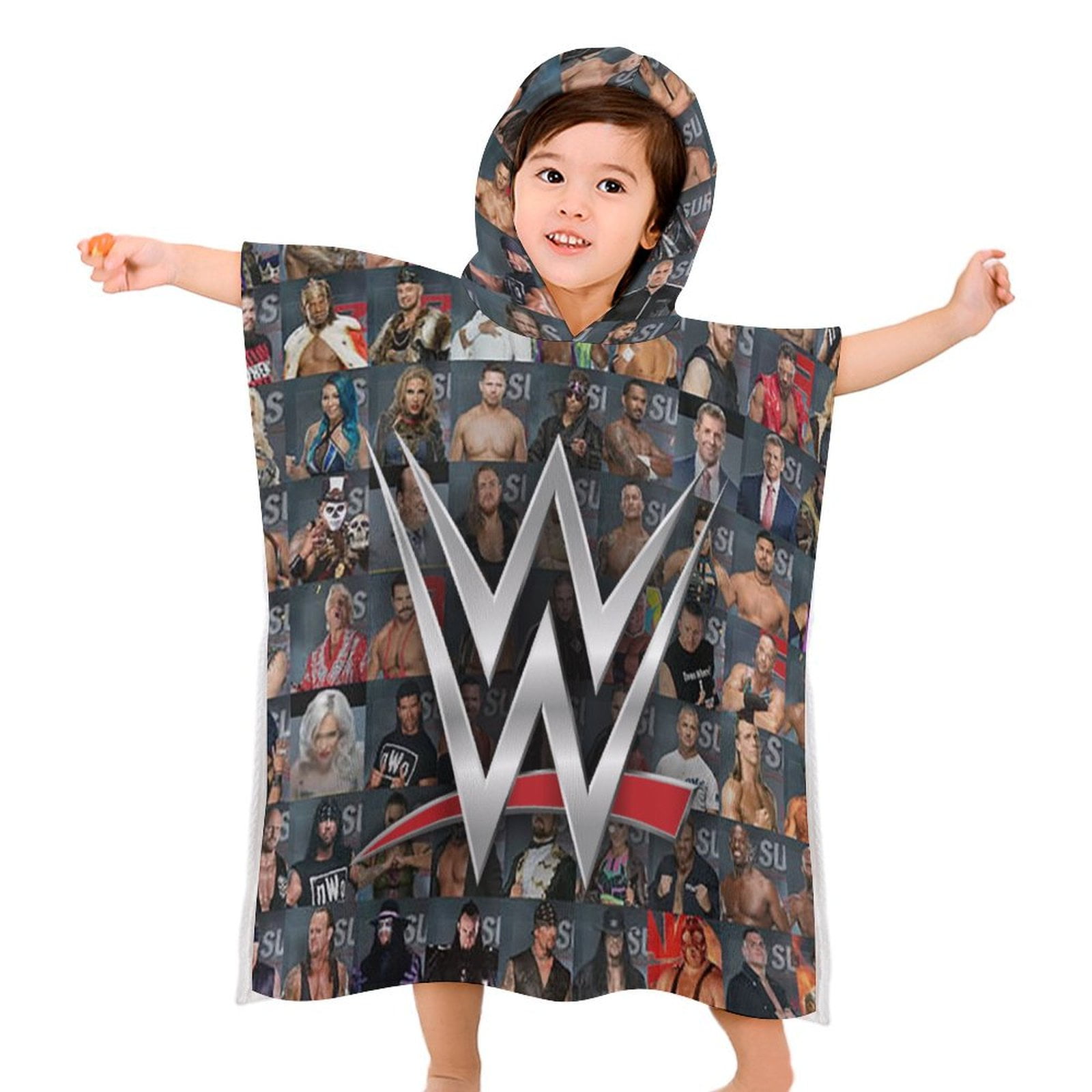 WWE WWE Kids Beach Towels with Hood Soft Quick Dry Absorbent Hooded ...