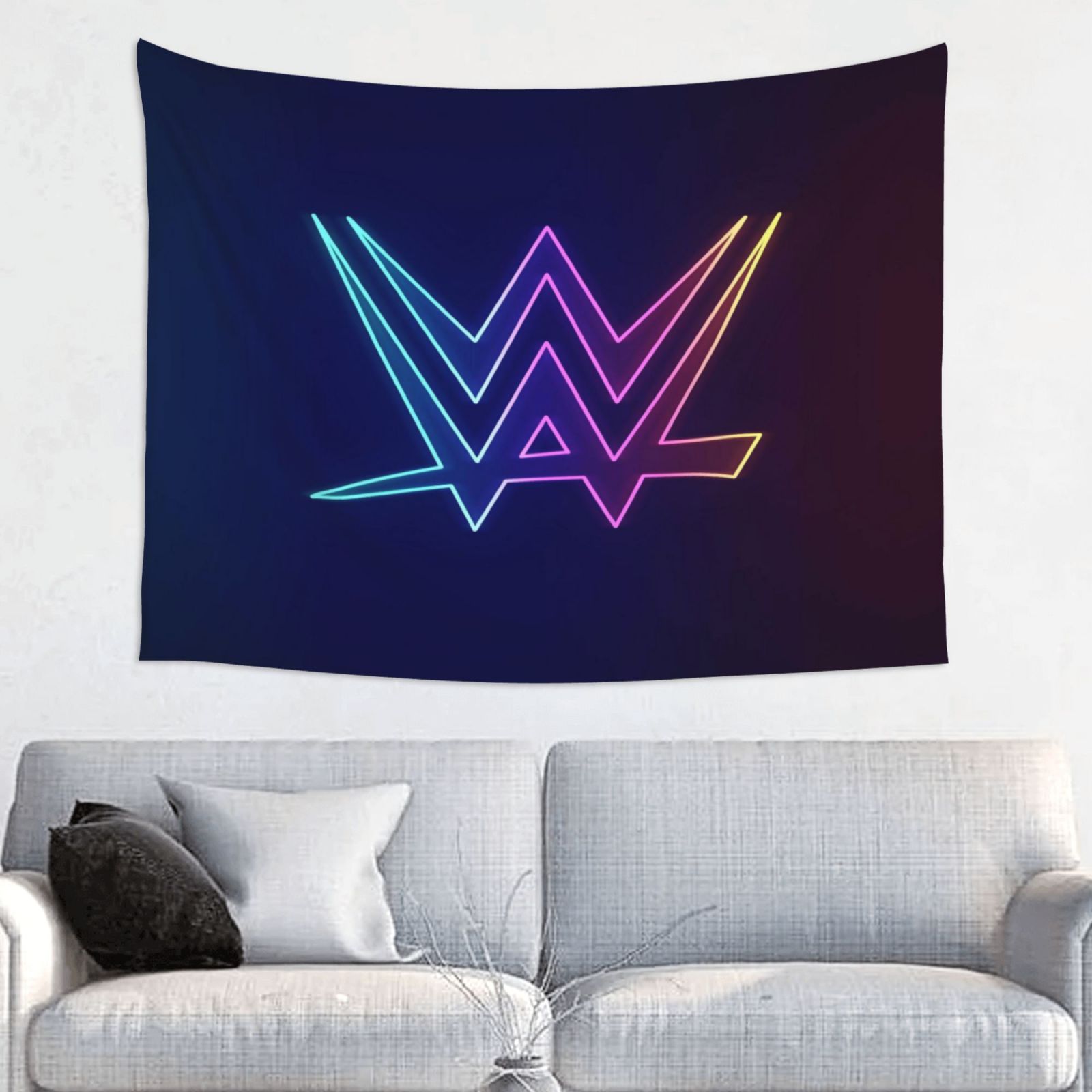 WWE Wall Tapestry Cartoon Poster for Bedroom Aesthetics Funny Decor ...