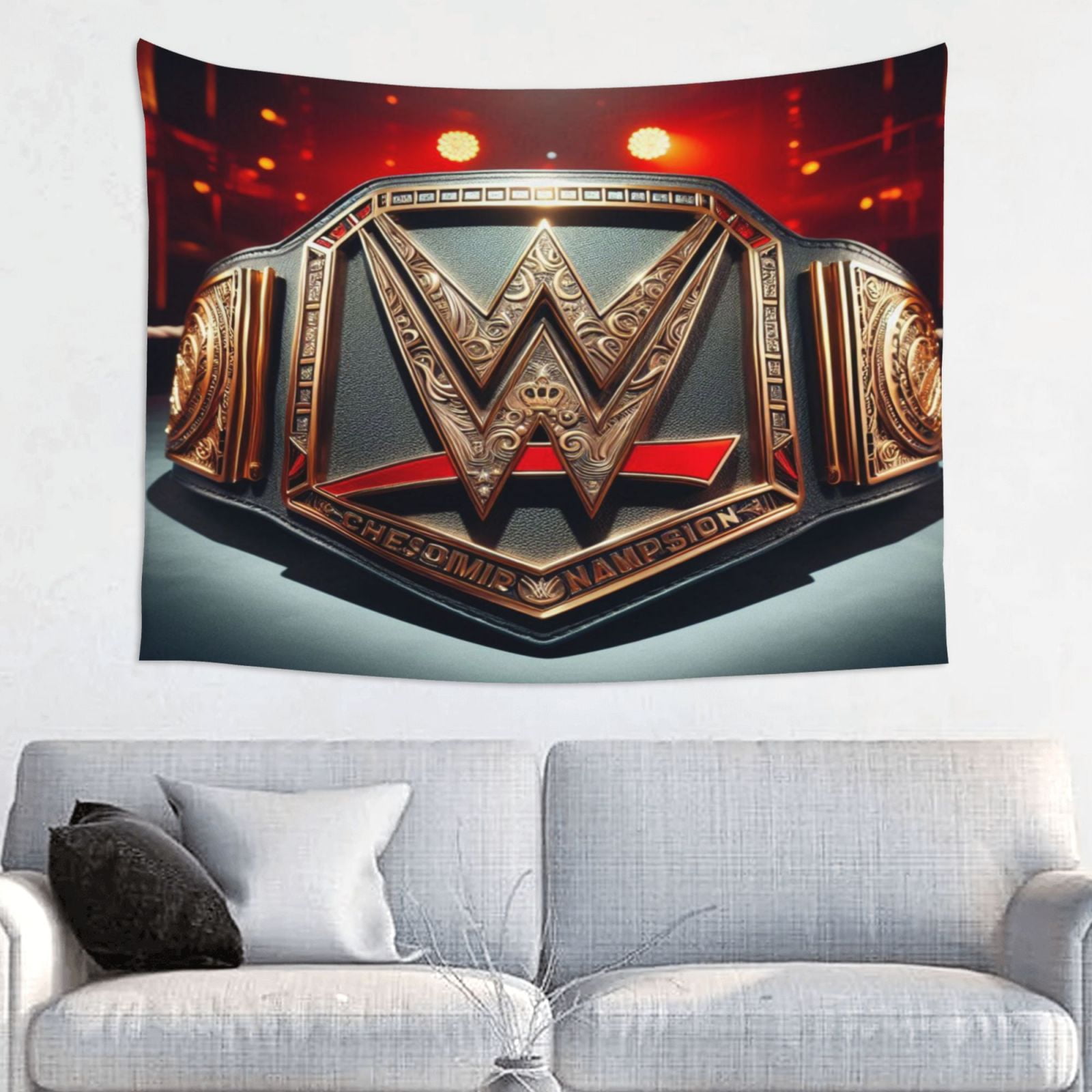 WWE Wall Tapestry Cartoon Poster for Bedroom Aesthetics Funny Decor ...