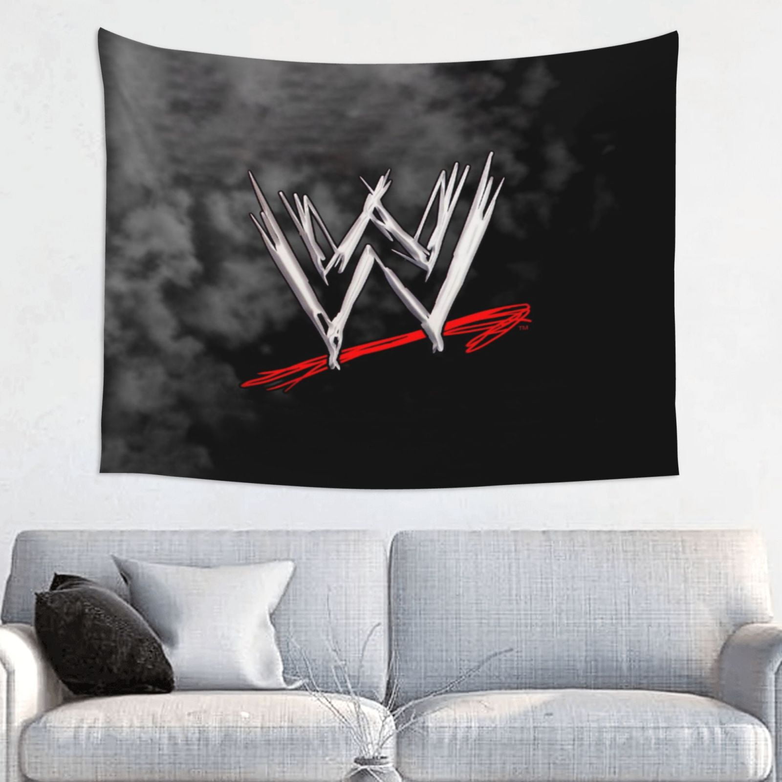 WWE Wall Tapestry Cartoon Poster for Bedroom Aesthetics Funny Decor ...
