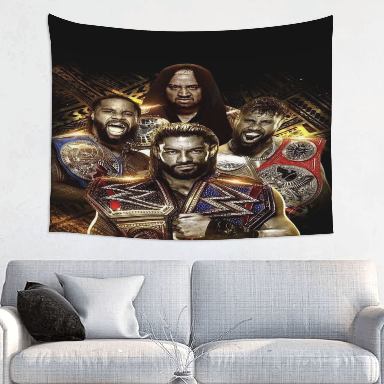 WWE Wall Tapestry Cartoon Poster for Bedroom Aesthetics Funny Decor ...