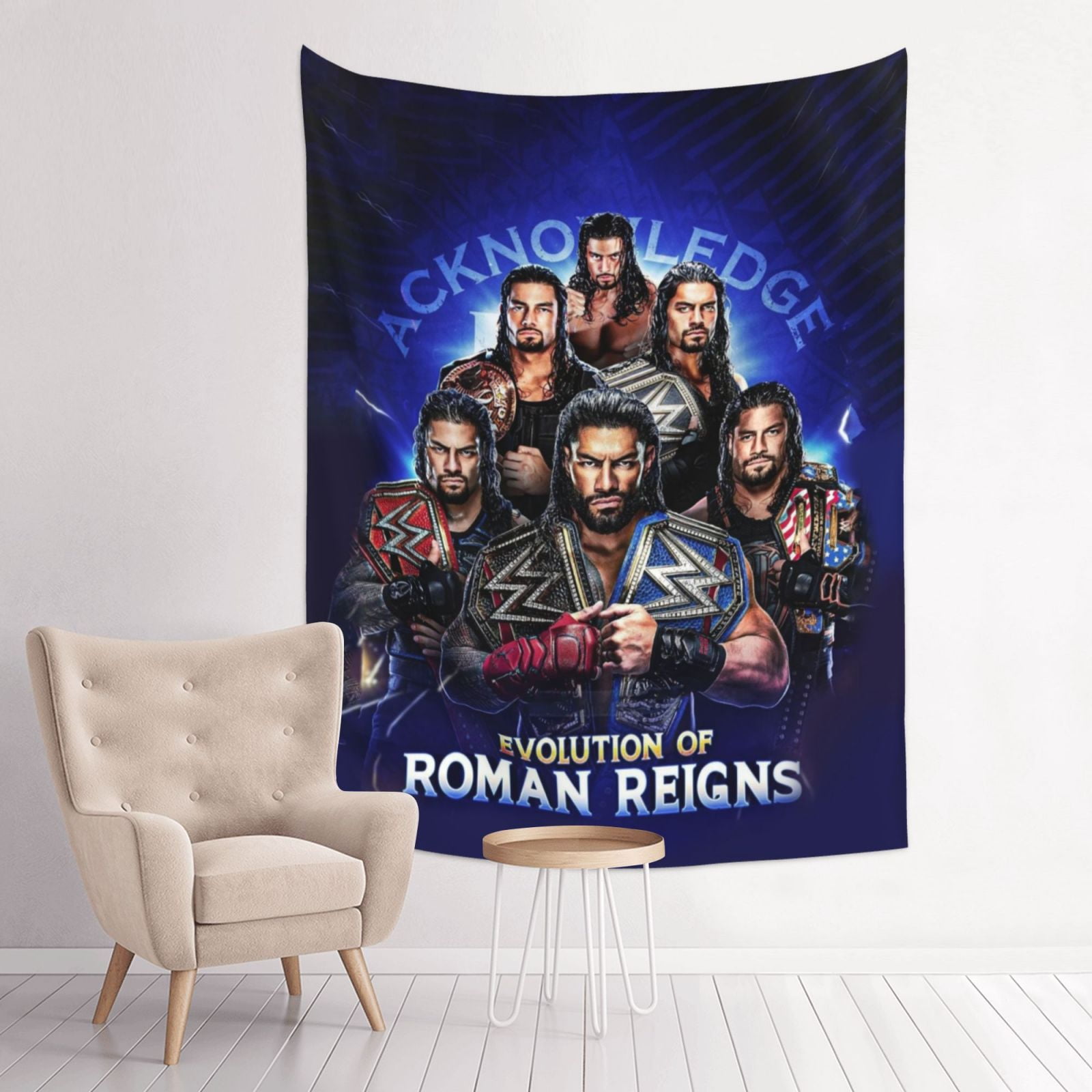 WWE Wall Tapestry Cartoon Poster for Bedroom Aesthetics Funny Decor ...