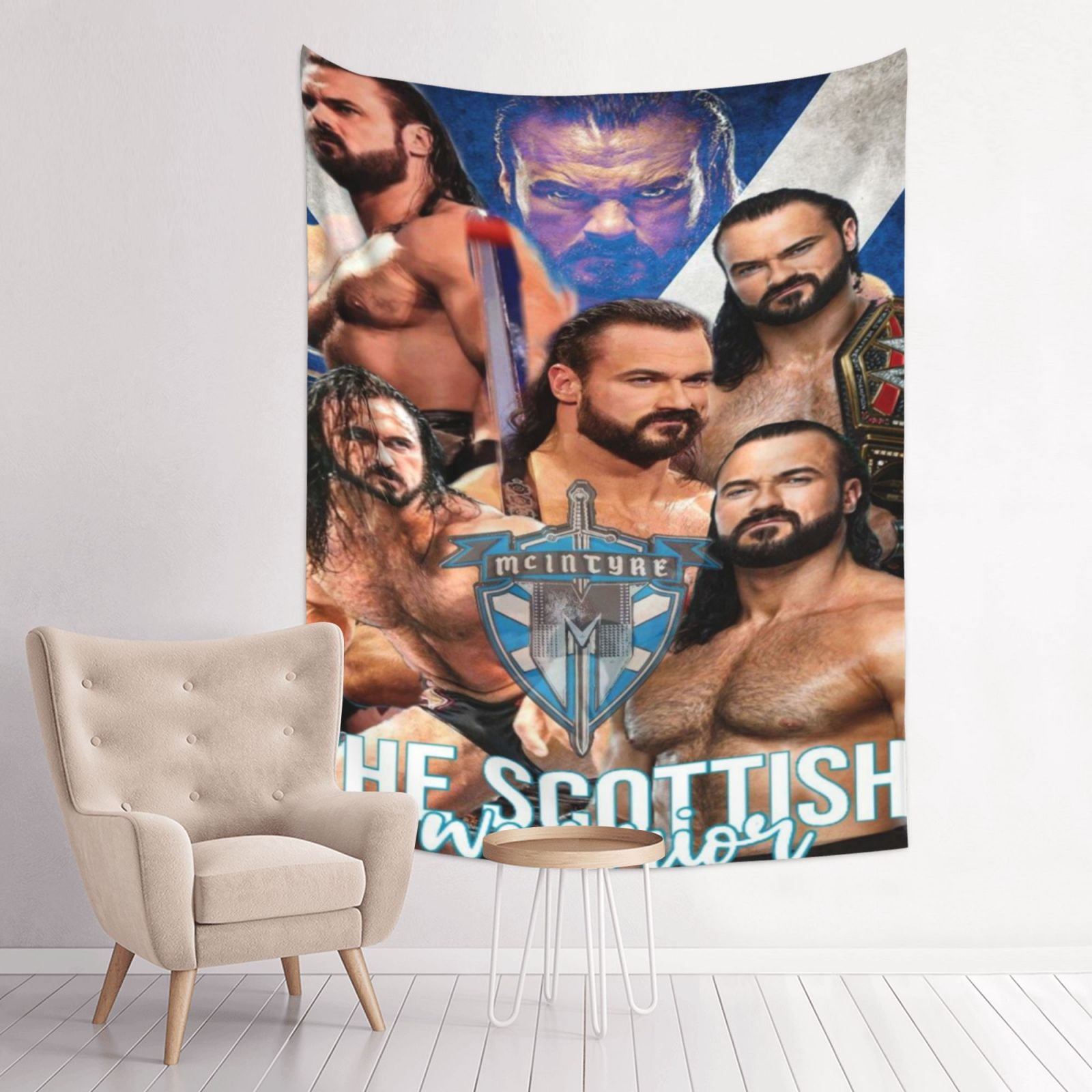 WWE Wall Tapestry Cartoon Poster for Bedroom Aesthetics Funny Decor ...