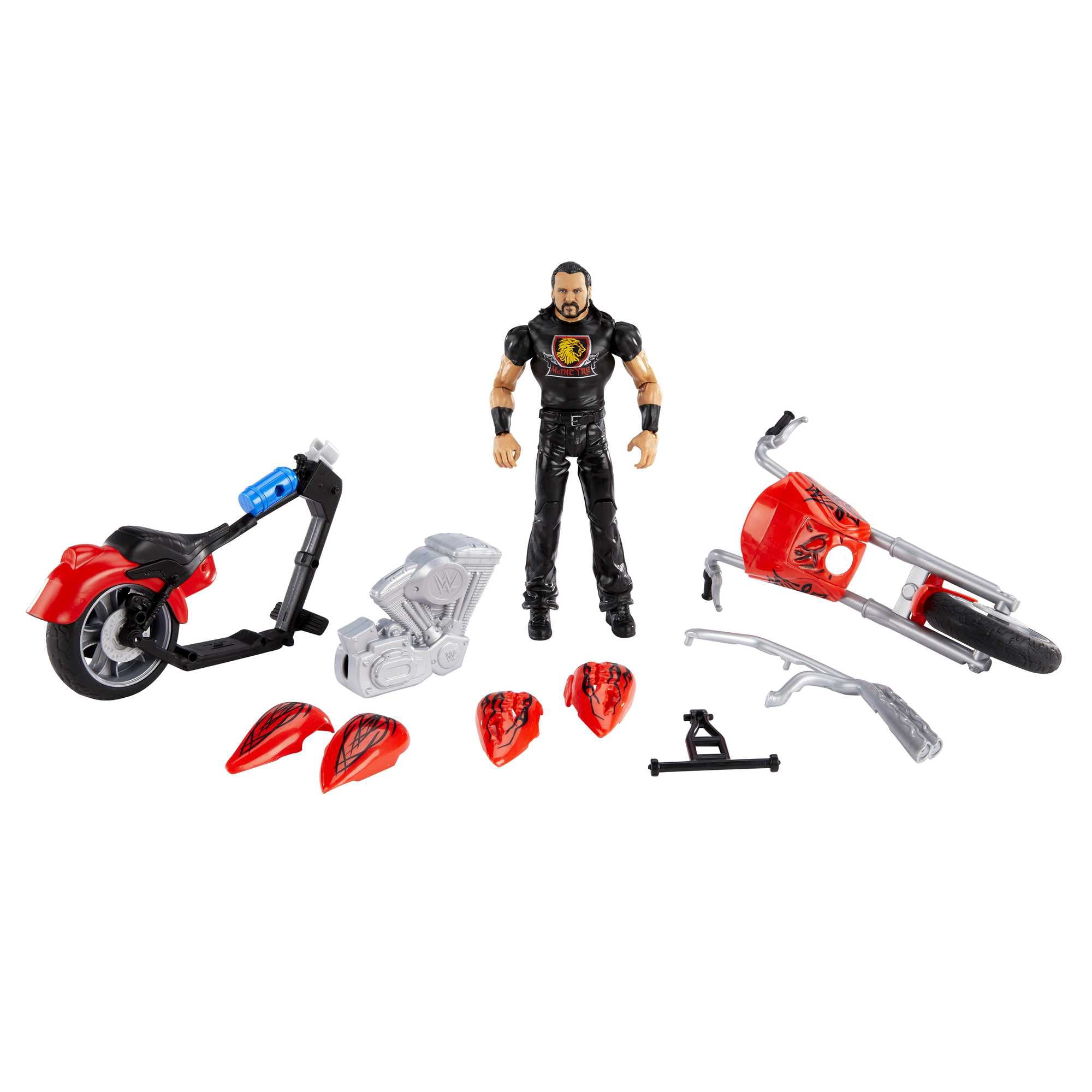 WWE Wrekkin Slam Cycle Vehicle With Drew Mcintyre Basic Action Figure ...