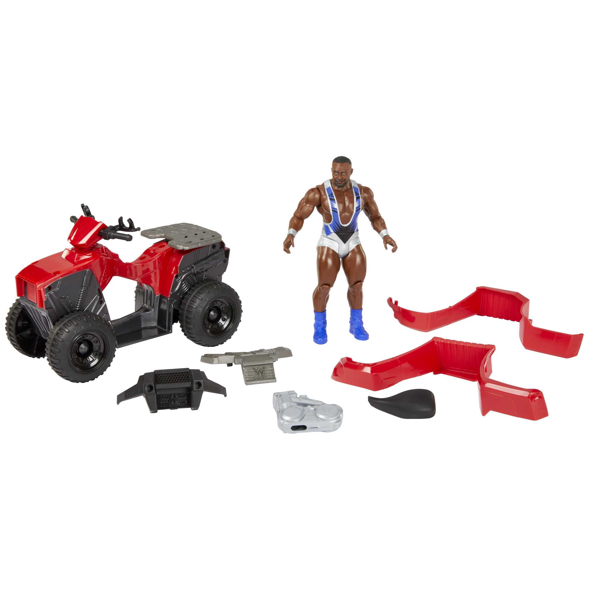 WWE Wrekkin' Slam 'n Spin ATV with Wrestler Big E Action Figure (6-inch ...