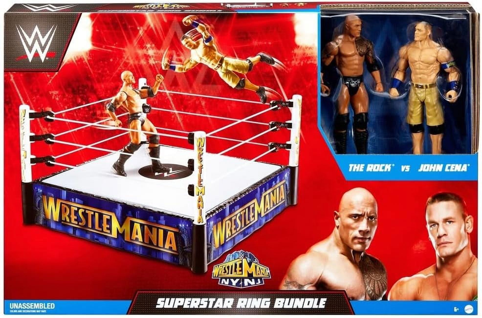 WWE WrestleMania 29 The Rock vs John Cena Superstar Ring Bundle - Walmart.com