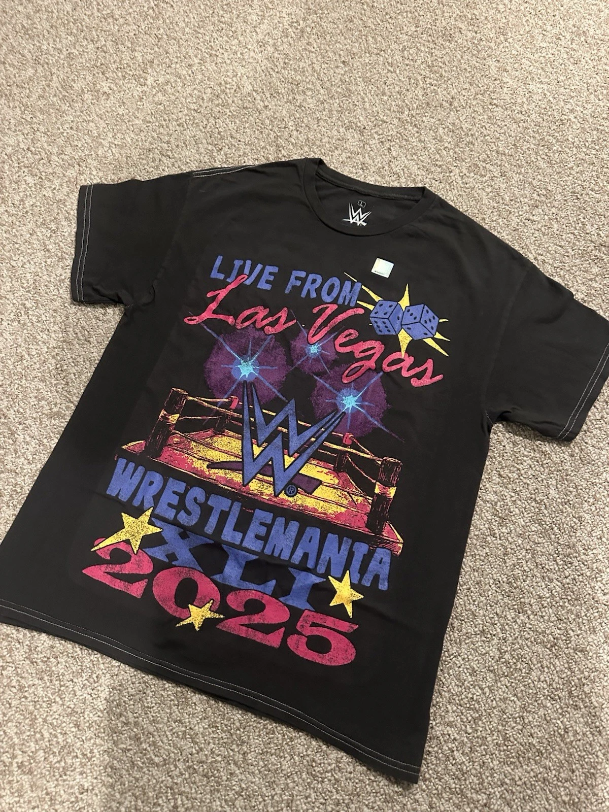 WWE WrestleMania 41 Las Vegas Ripple Junction Logo Tshirt Unisex ...