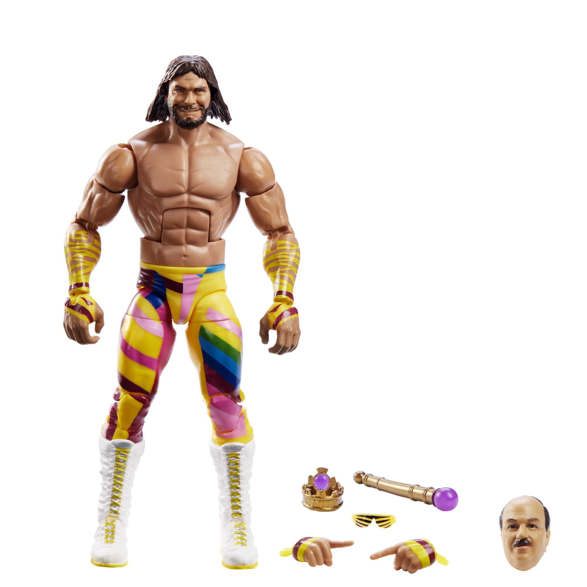 WWE Wrestling Characters Toys - WrestleMania Elite Collection 'Macho King' Randy Savage Action ...