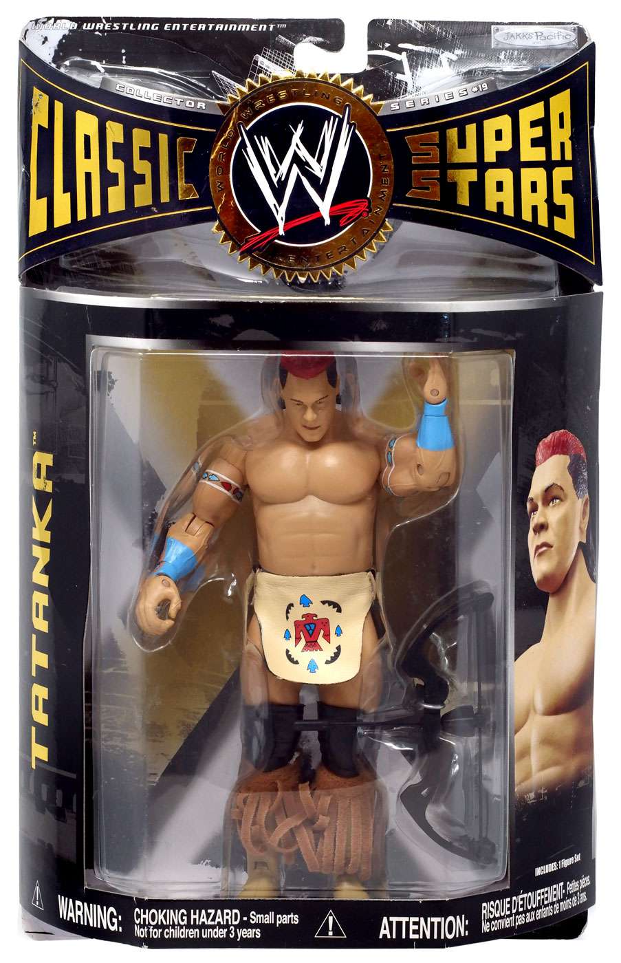 WWE Wrestling Classic Superstars Series 19 Tatanka Action Figure ...