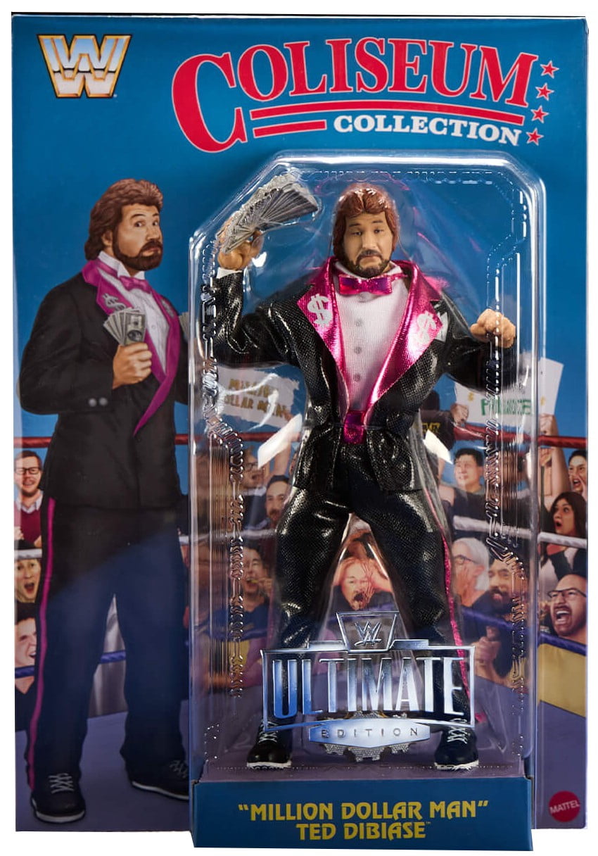 WWE Wrestling Coliseum Collection Million Dollar Man Ted DiBiase Action ...