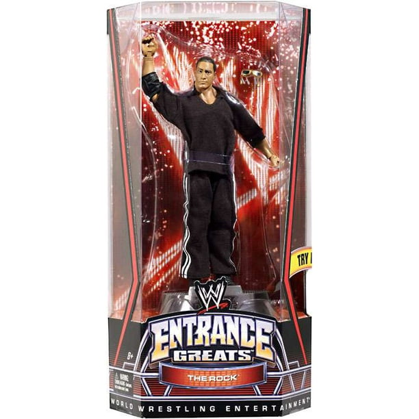 WWE Wrestling Entrance Greats The Rock Action Figure - Walmart Business ...
