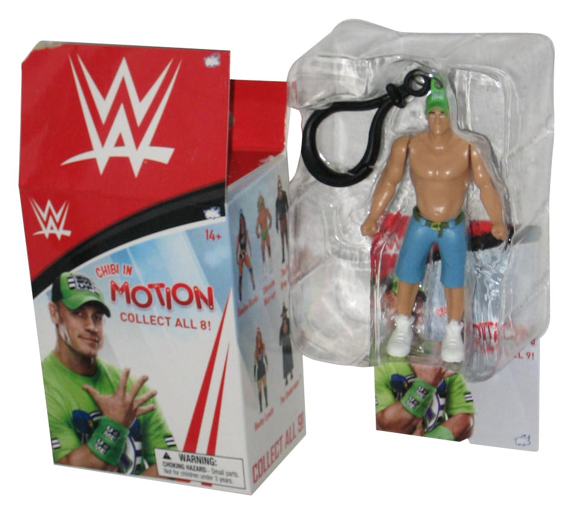 WWE Wrestling John Cena Chibi In Motion Bullsi Toy Mini Figure Keychain ...