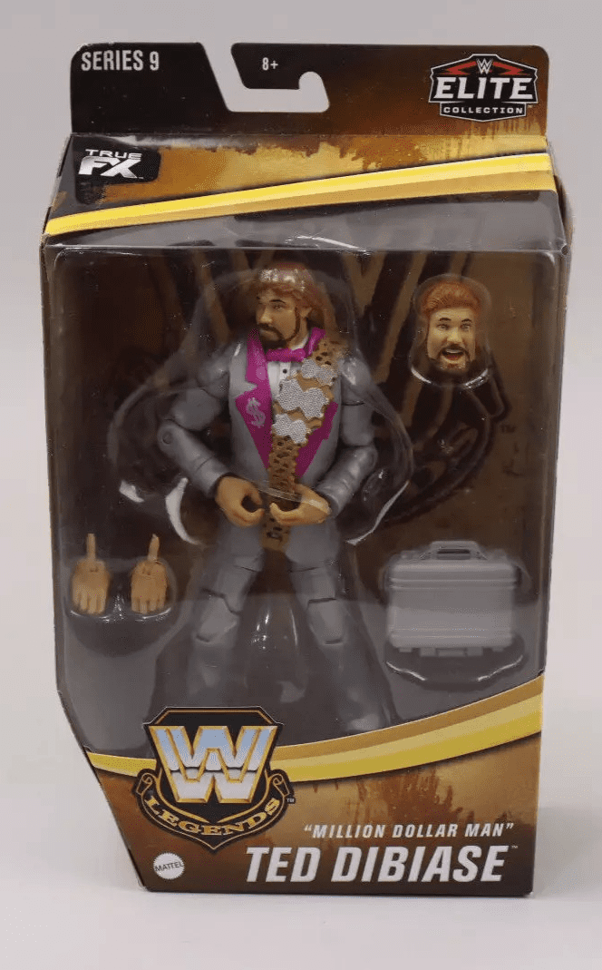 WWE Wrestling Legends Elite 9 Million Dollar Man Ted DiBiase Grey Suit ...