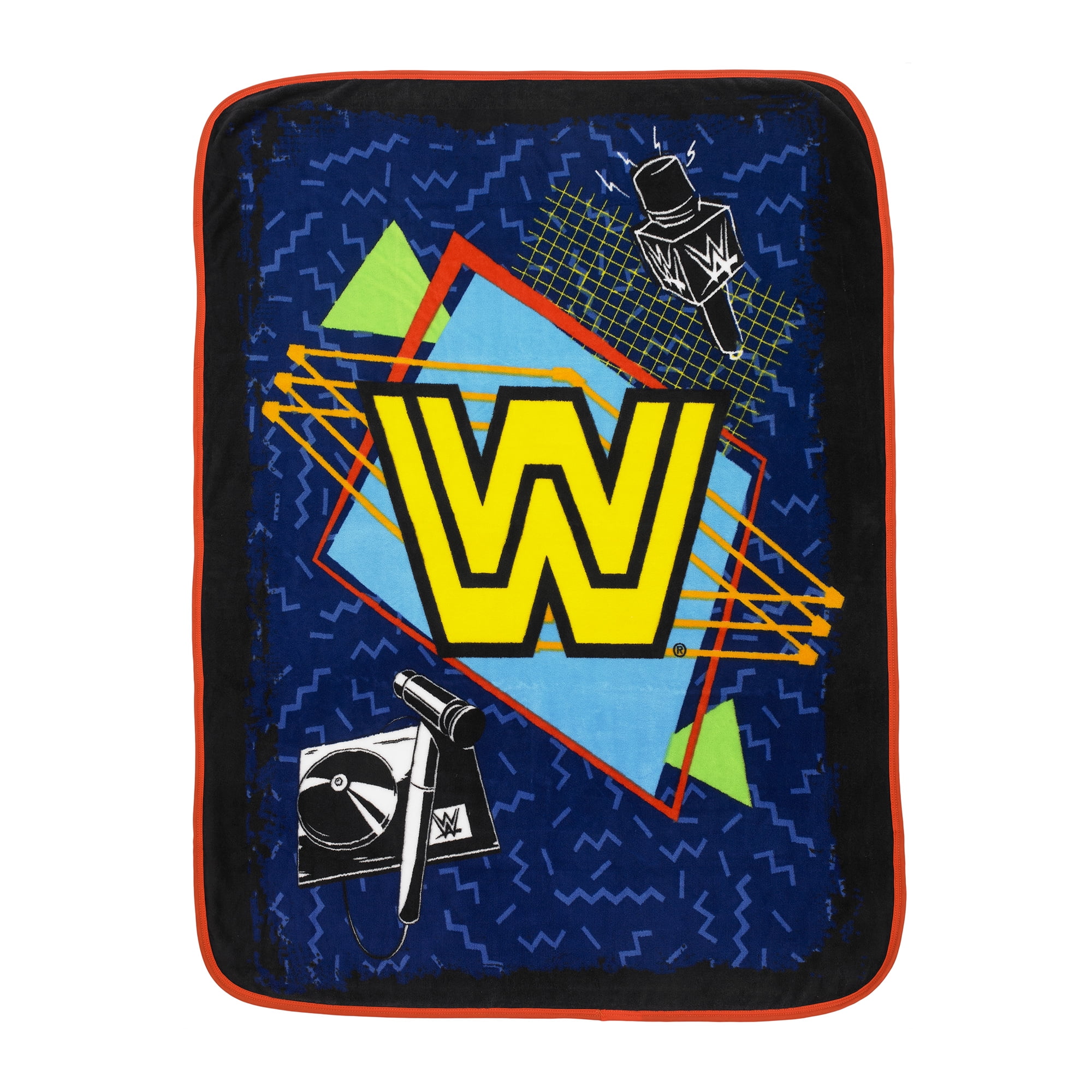 WWE Wrestling Novelty Fleece Throw Blanket, 46 x 60, Blue - Walmart.com