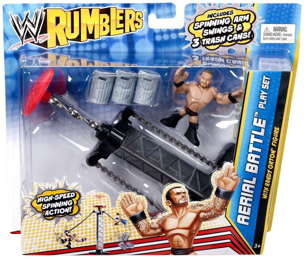 WWE Wrestling Rumblers Series 2 Aerial Battle Mini Figure Playset (With ...