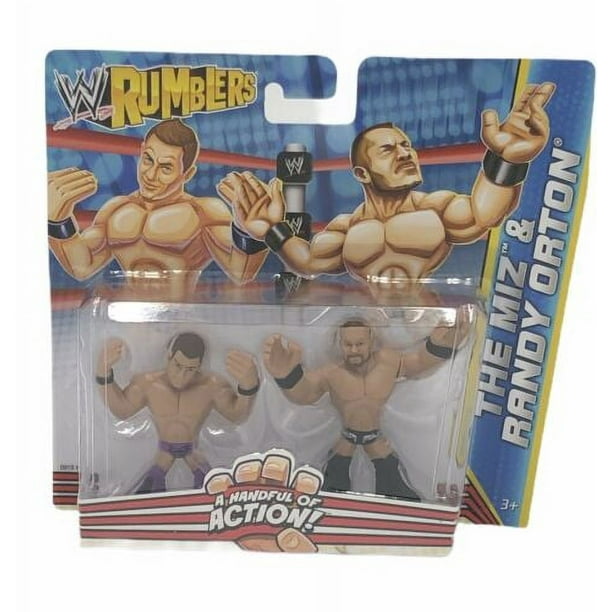 WWE Wrestling Rumblers The Miz & Randy Orton Mini Action Figures Set ...