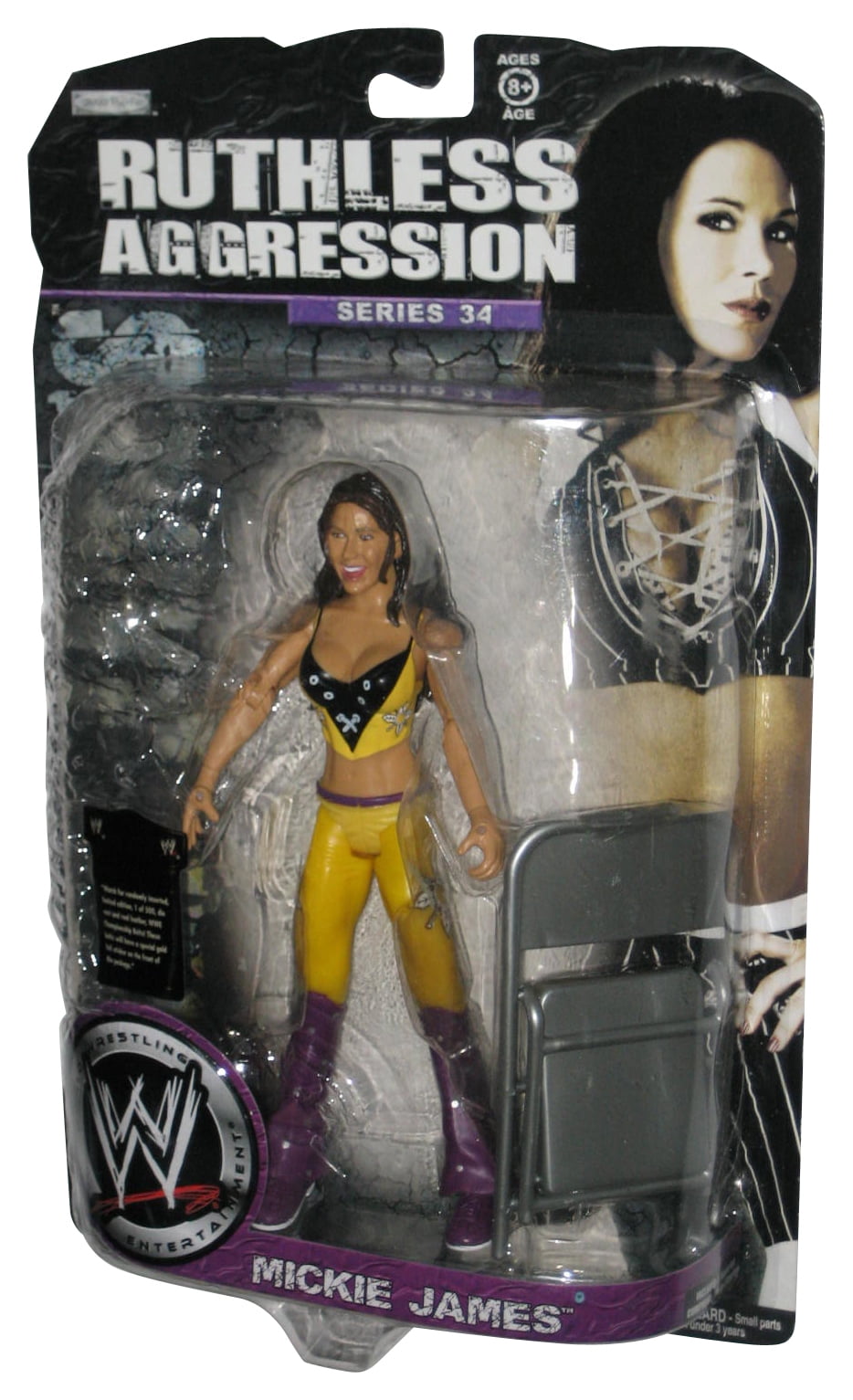 WWE Wrestling Ruthless Aggression Series 34 (2008) Jakks Pacific Mickie ...