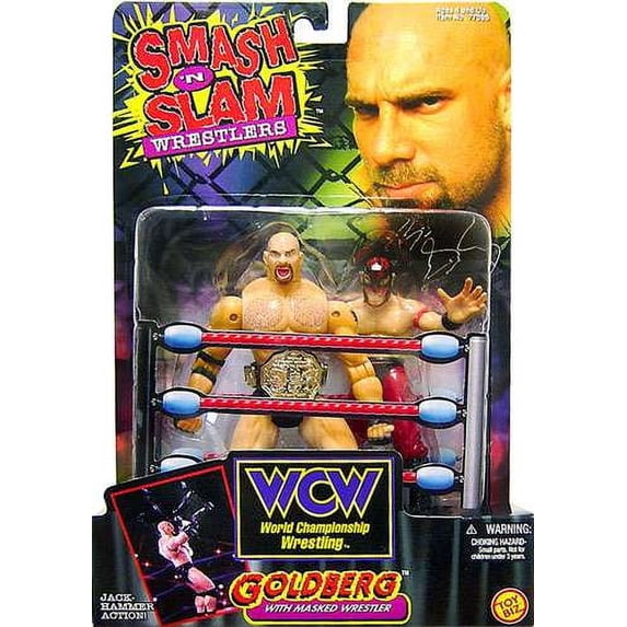 WWE Wrestling Smash 'N Slam Wrestlers Goldberg vs. Masked Wrestler ...