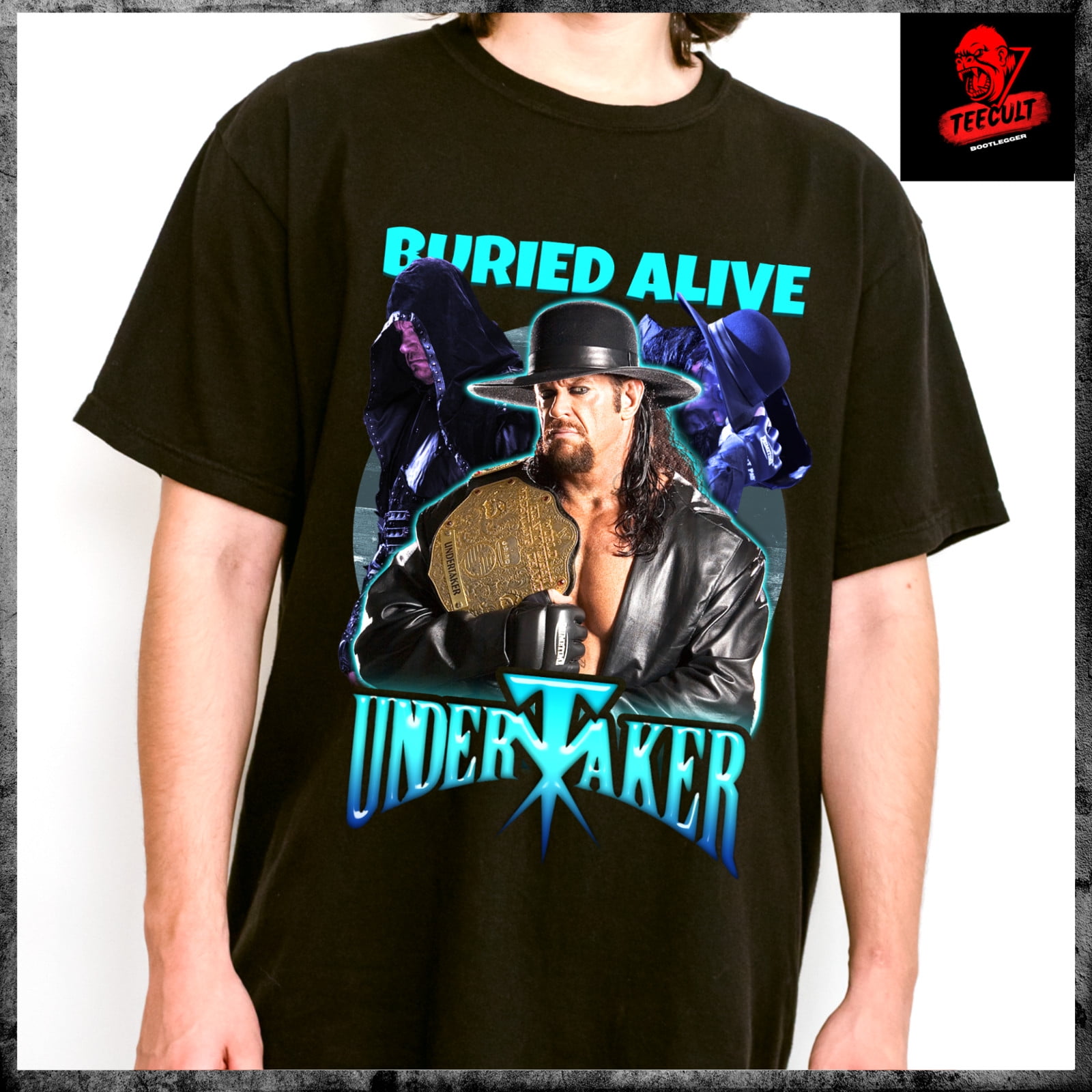WWE Wrestling THE UNDERTAKER "Buried Alive" Superstars Cotton T-Shirt S ...