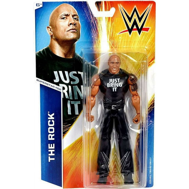 WWE Wrestling The Rock Action Figure Superstar Scale 6" - Walmart.com