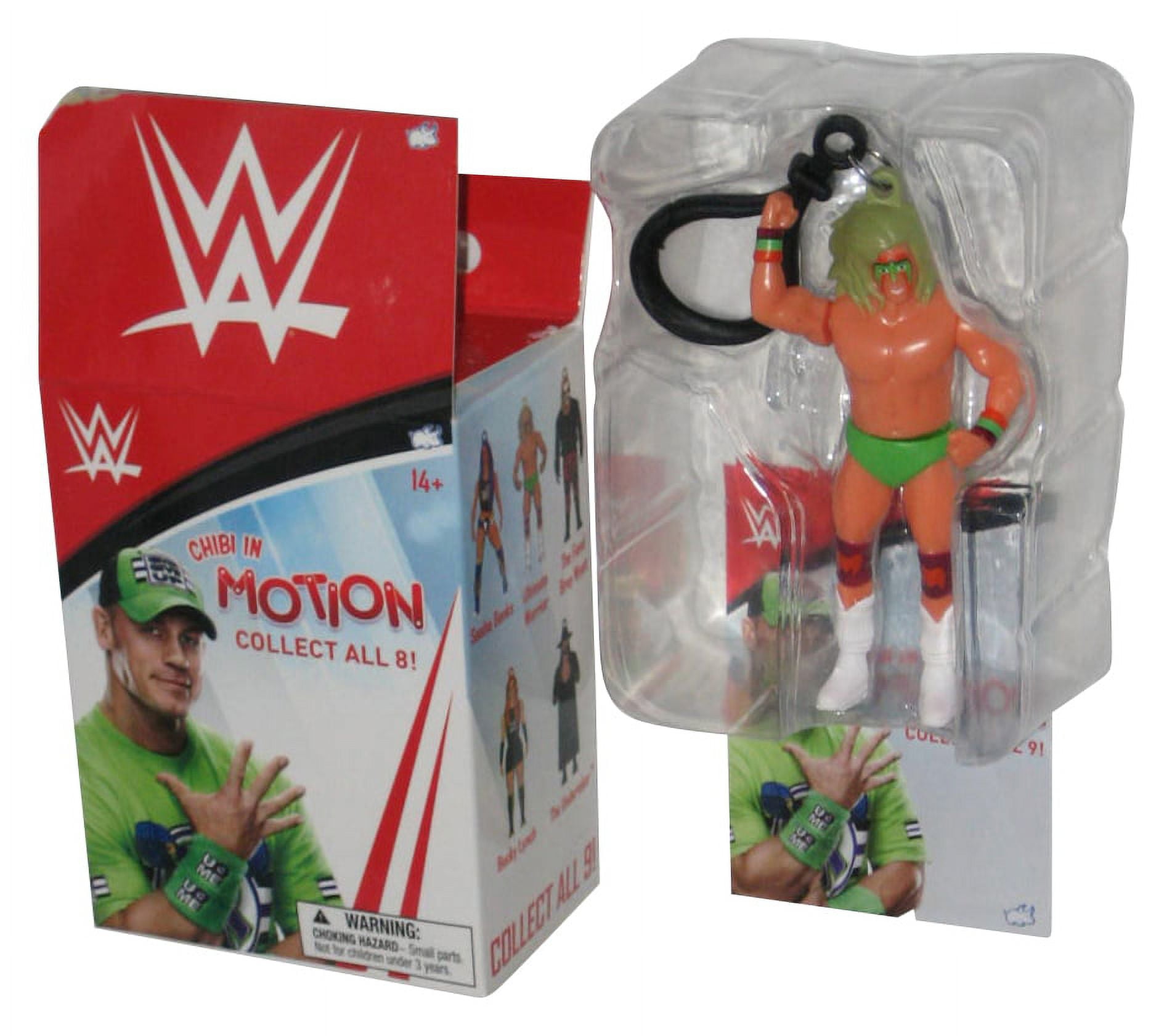 WWE Wrestling The Ultimate Warrior Chibi In Motion Bullsi Toy Mini ...