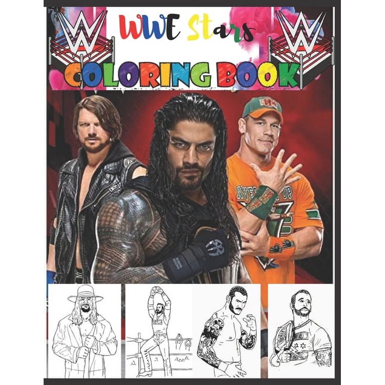 wwe coloring pages aj styles
