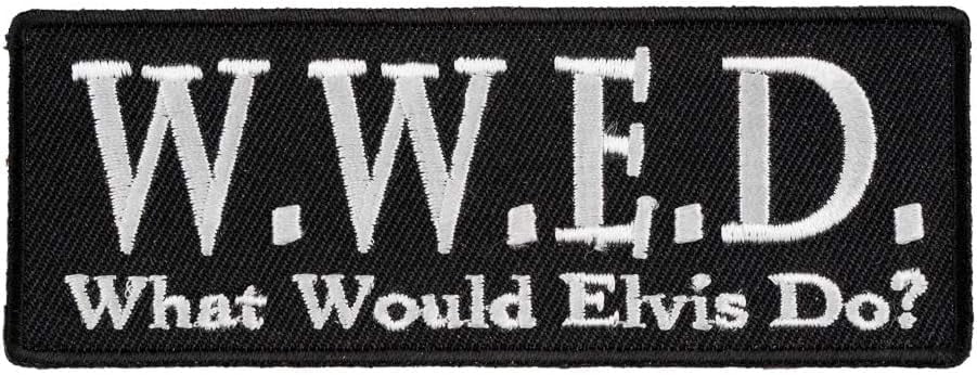 WWED, What Would Elvis Do Patch, Funny Patches - Walmart.com