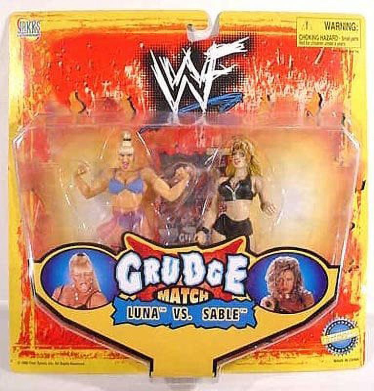 WWF Grudge Match Luna vs Sable Action Figure Set 1998 Jakks Pacific ...