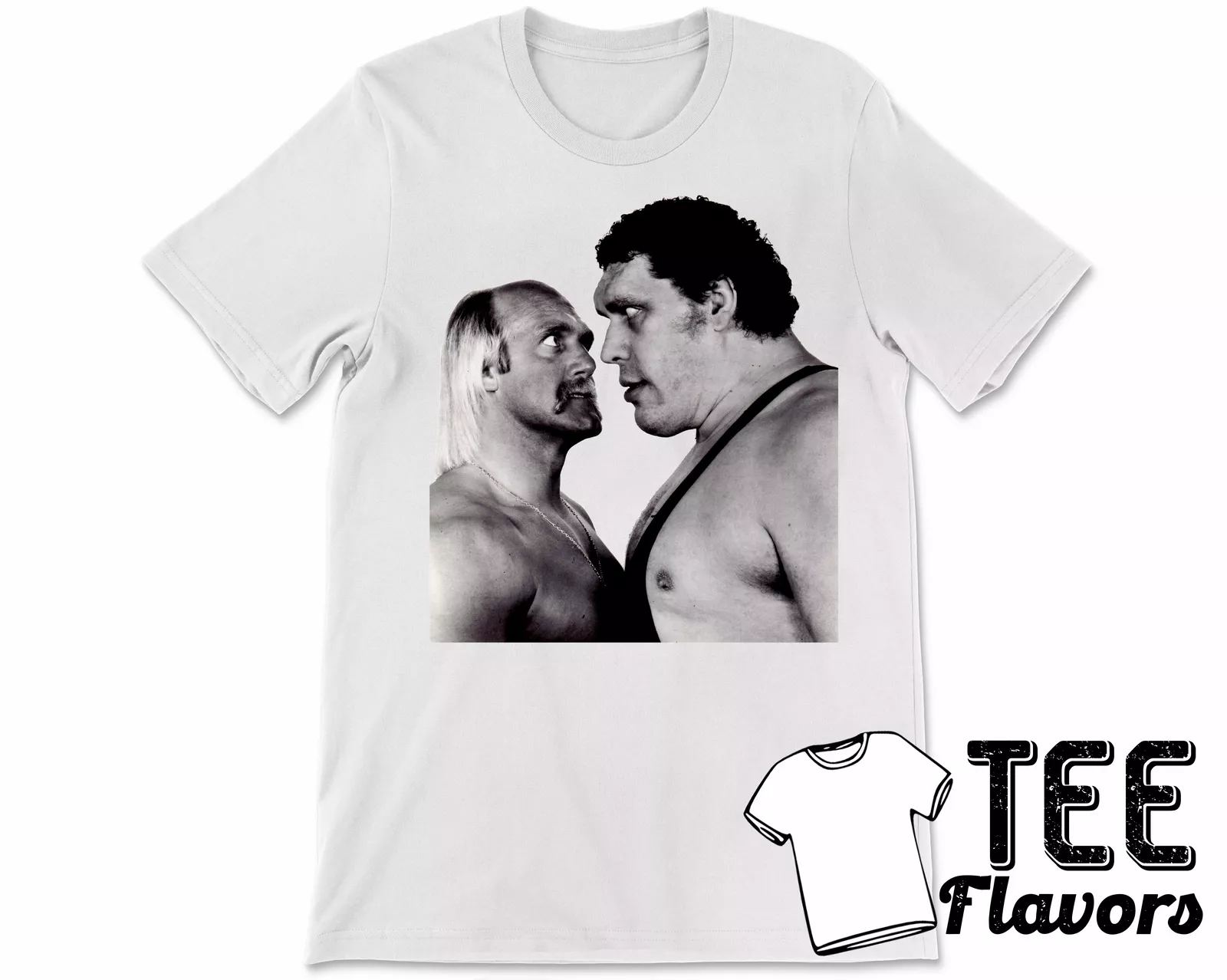 WWF Hulk Hogan Andre The Giant Classic Stare Down Vintage Retro Tee / T ...