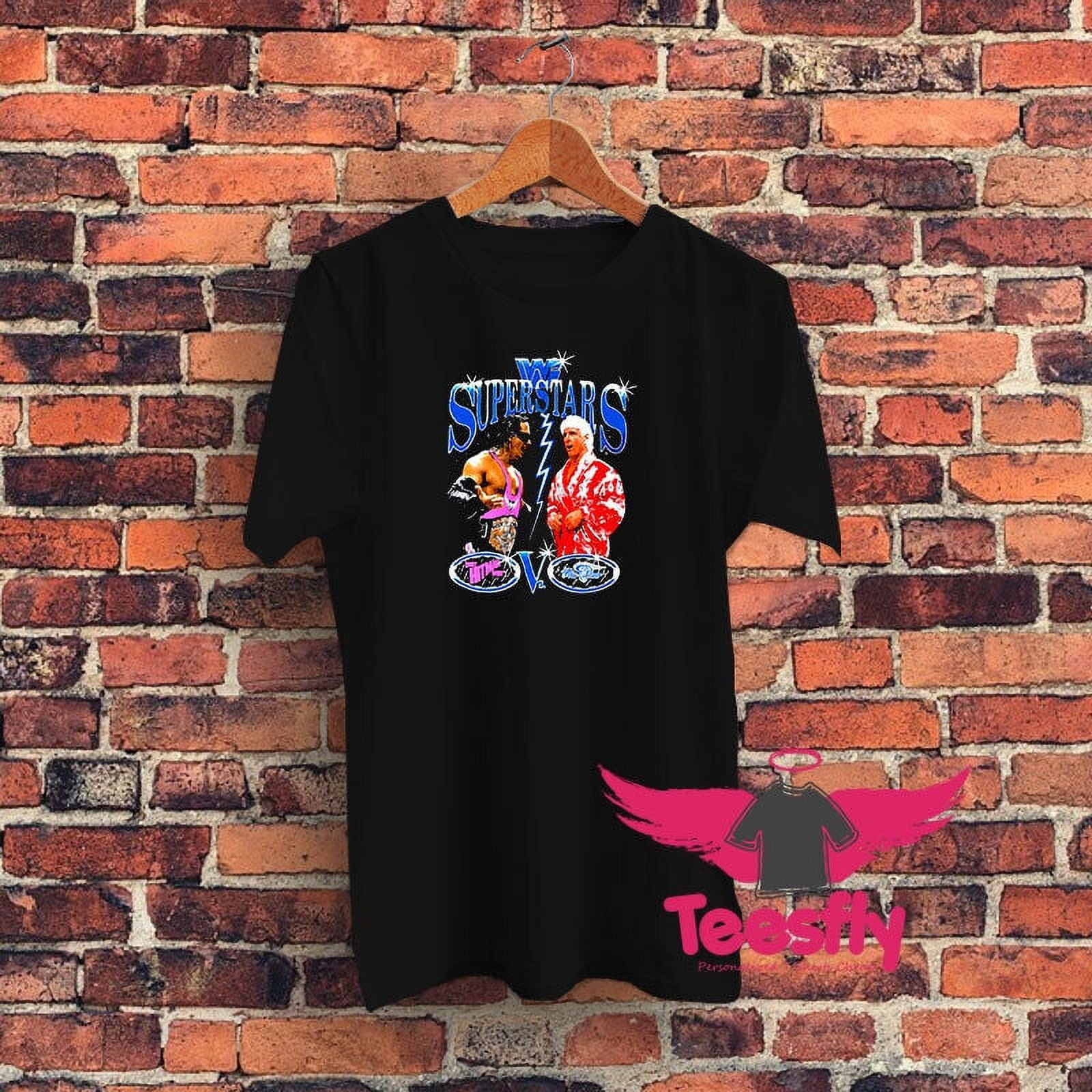 WWF SUPERSTARS 1992 ERA BRET HART VS RIC FLAIR GRAPHIC T-SHIRT ...